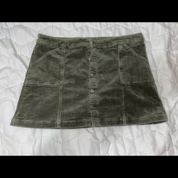 wild fable | Skirts | Wild Fable Green Corduroy Skirt | Poshmark